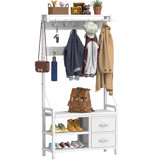 Metal Hall Trees You'll Love | Wayfair