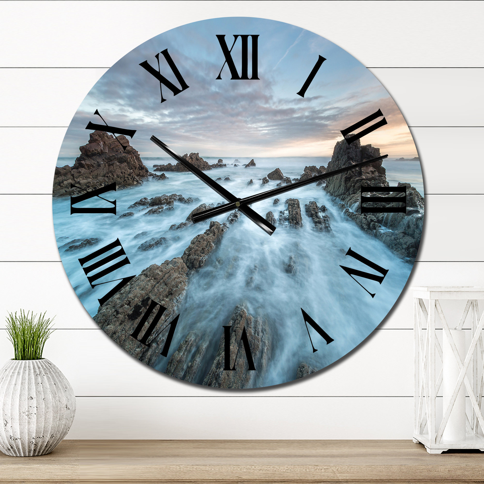 East Urban Home Dawn on Beaches of Asturias - Nautical & Coastal Wall ...