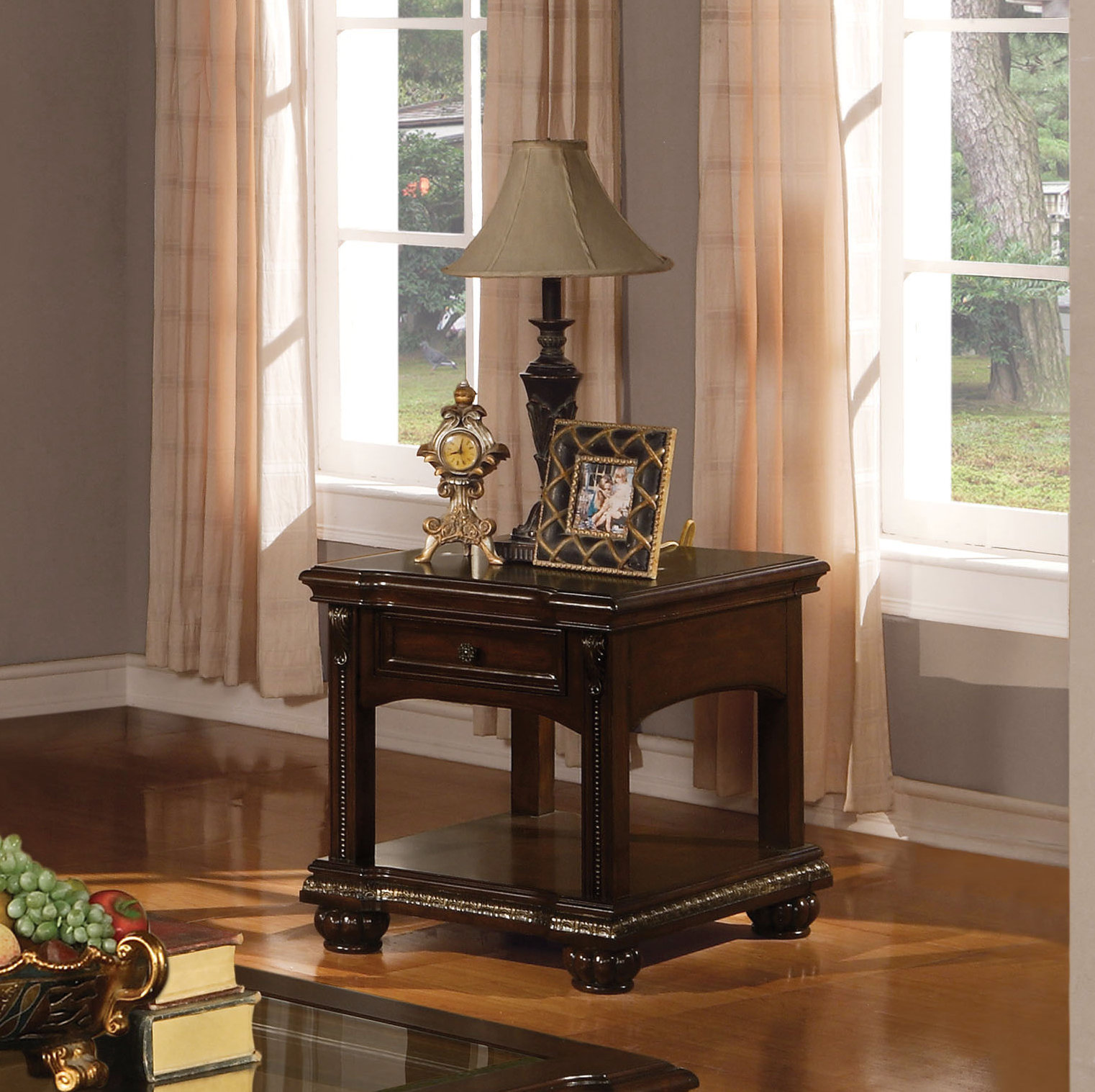 Astoria Grand Hammitt Solid Wood End Table Storage | Wayfair