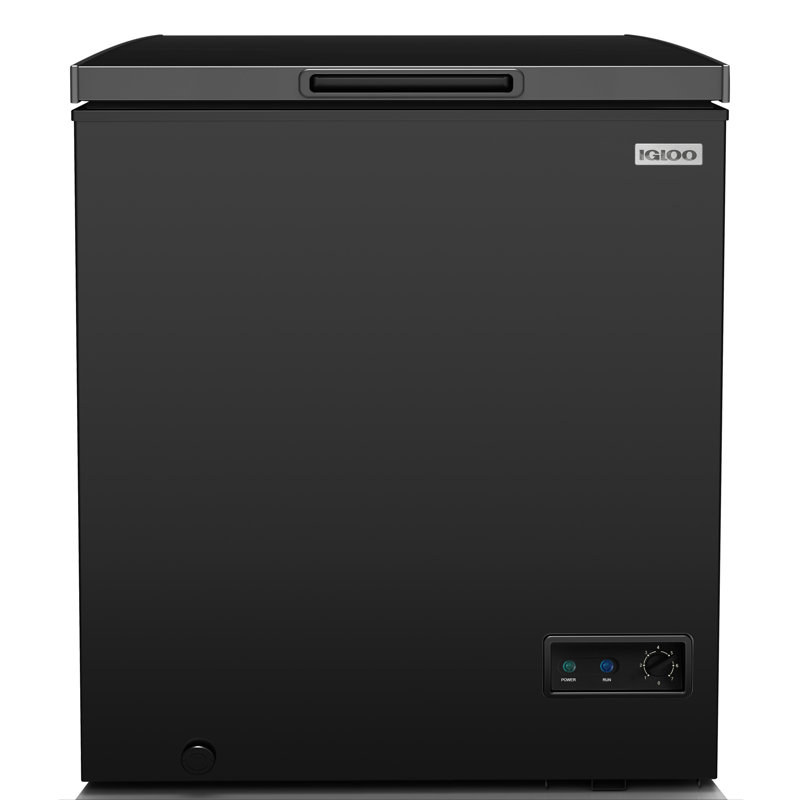 Igloo 5 Cubic Feet Chest Freezer with Adjustable Temperature Controls ...