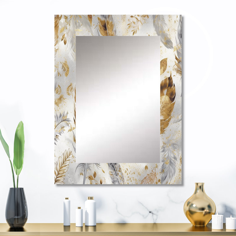 boho feather mirror