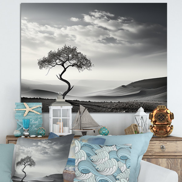 DesignArt Desert Solitude Tree Vision " Desert Solitude Tree Vision ...