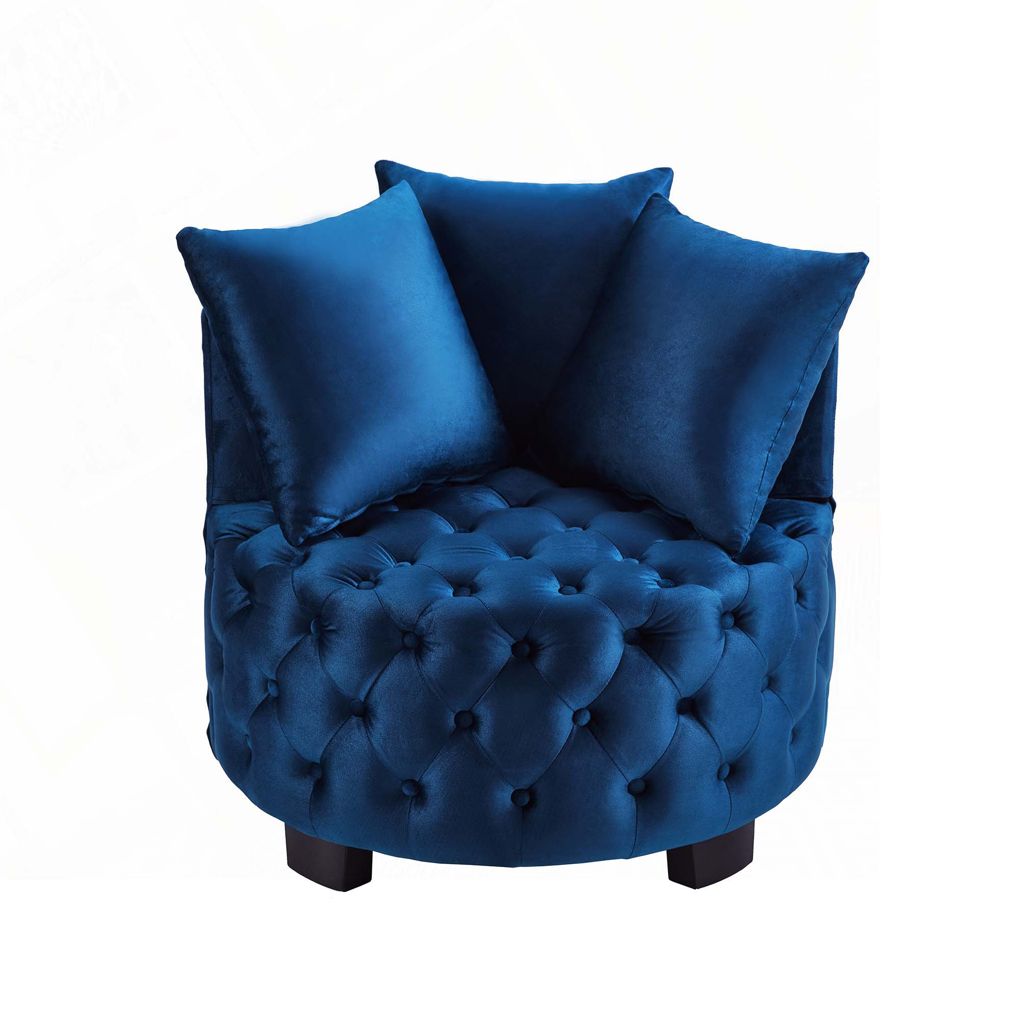 House of Hampton® Upholstered Tufted Swivel Chair | Wayfair