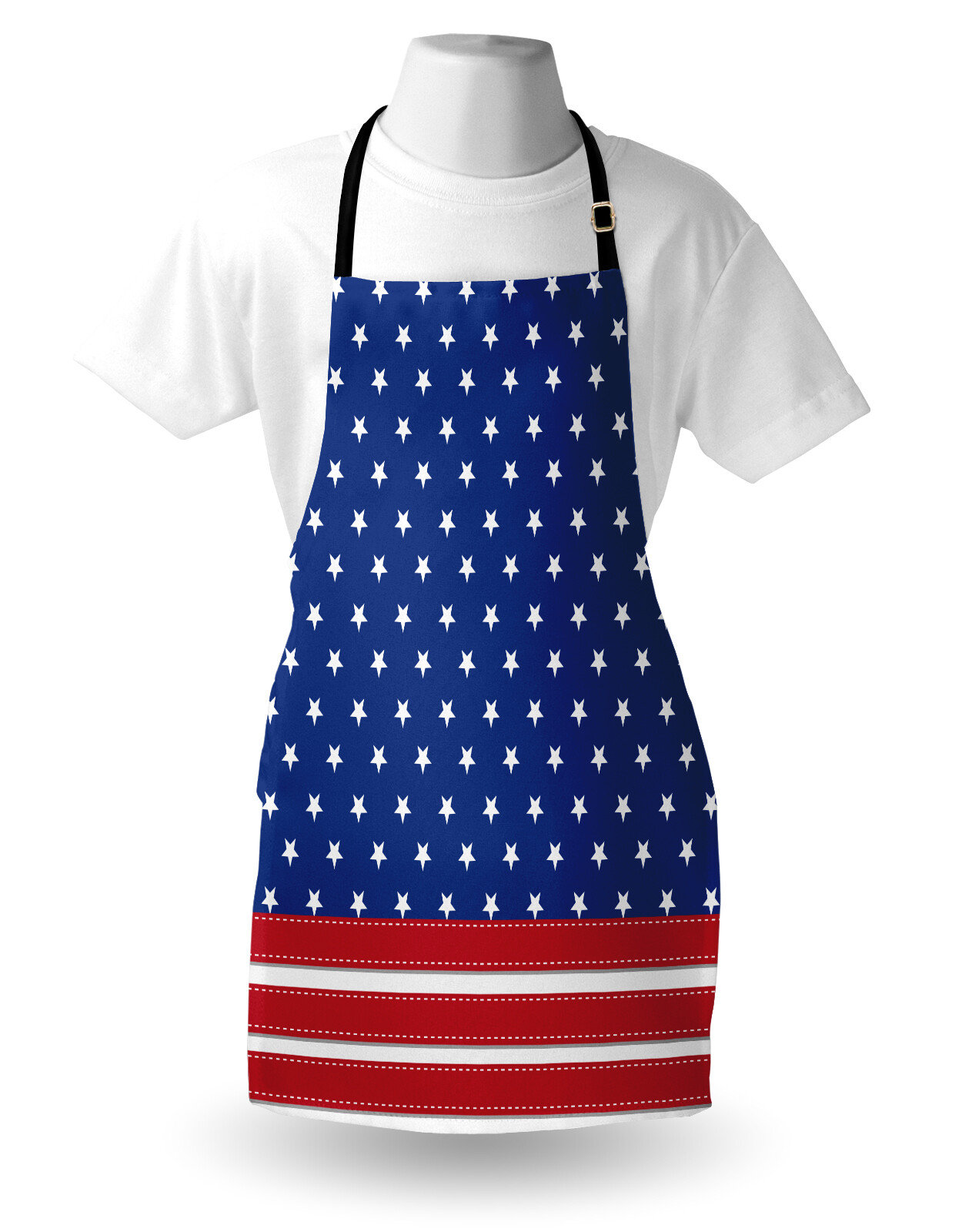 The Holiday Aisle® Independence Day Geometric Bib Apron | Wayfair