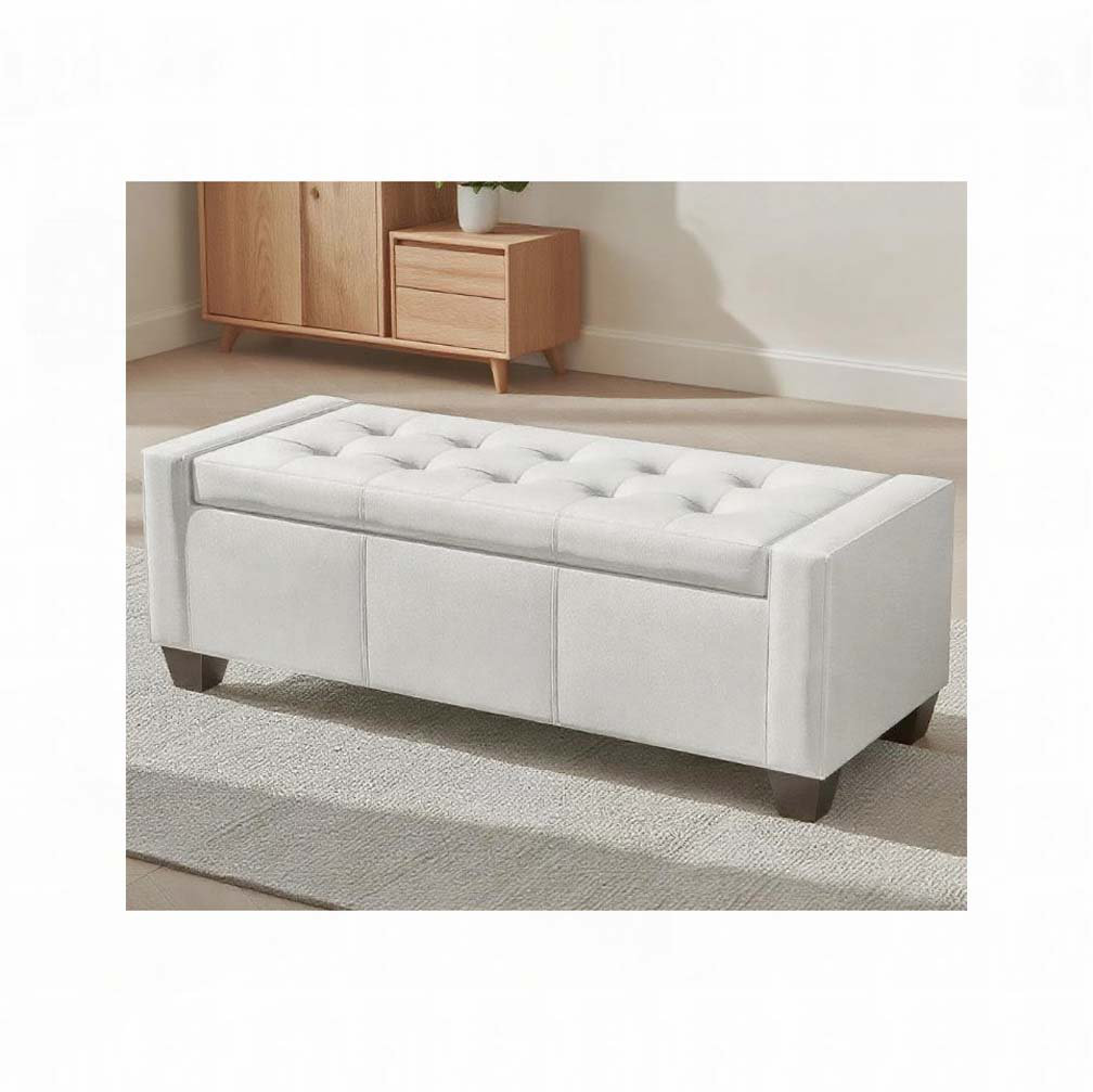 Latitude Run® Faux Leather Flip Top Storage Bench | Wayfair