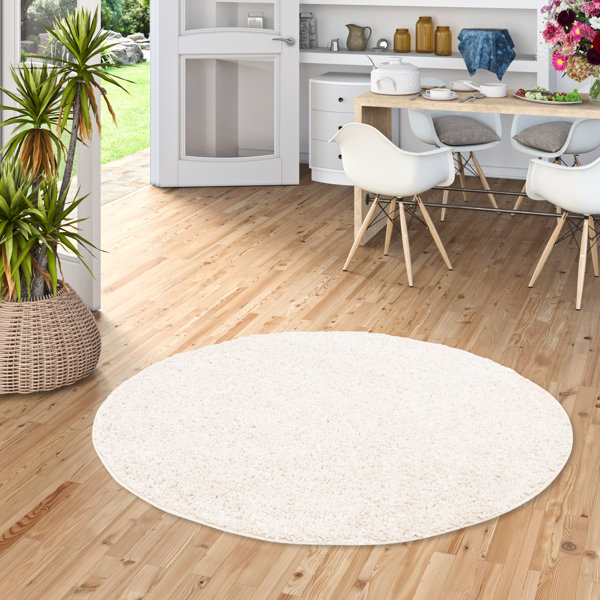 Ebern Designs Cengizhan Shaggy Champagne Rug | Wayfair.ie
