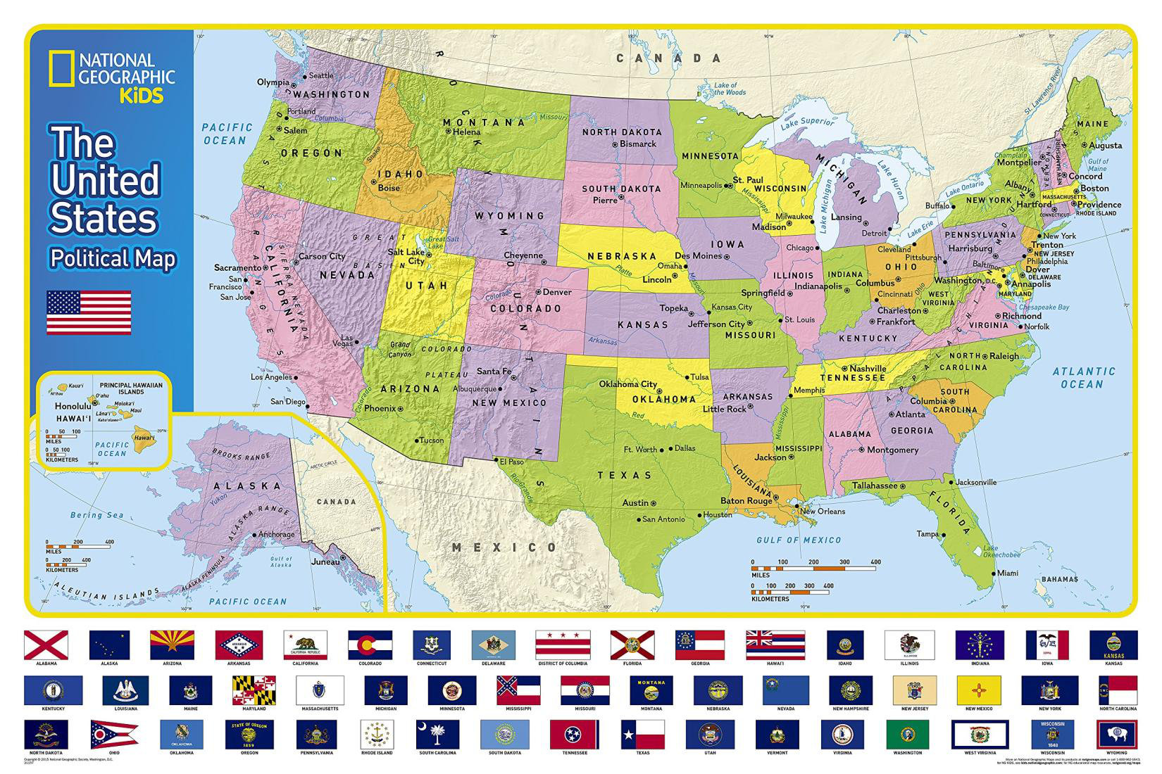 National Geographic Maps 36 W x 24 H Dry Erase And Laminated | Wayfair