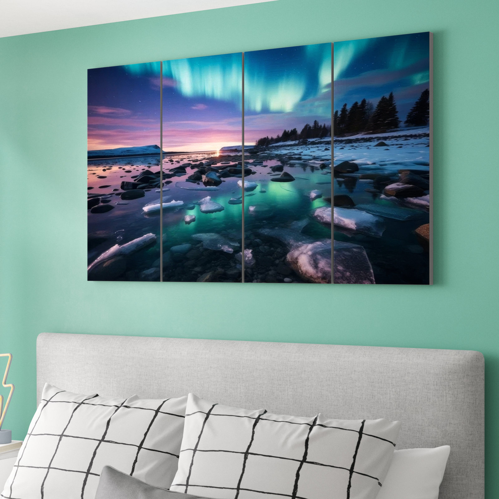 Wade Logan® Canada Polar Light I - Landscapes Metal Wall Art Living ...