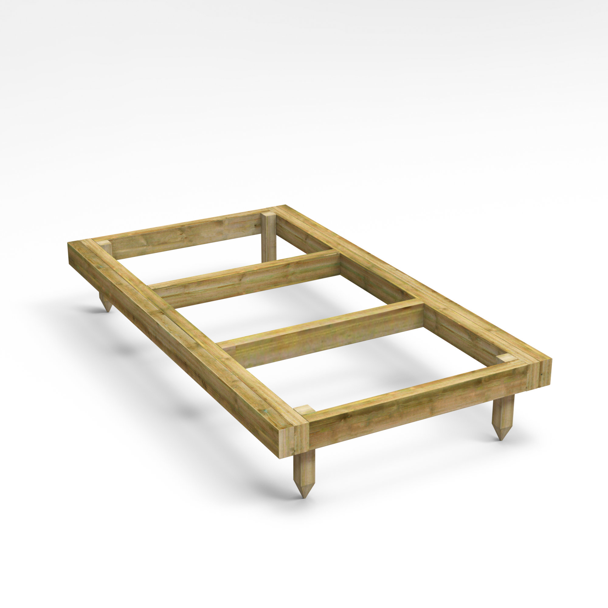 POWERSHEDS 6 ft. W x 3 ft. D Power Pressure Treated Timber Shed Base ...