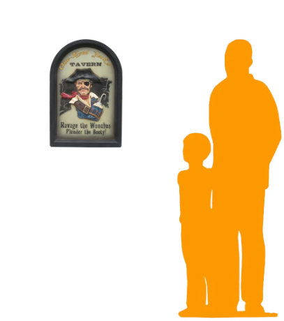 Longshore Tides Pirate Wall Decor Jack's Tavern Sign Statue | Wayfair