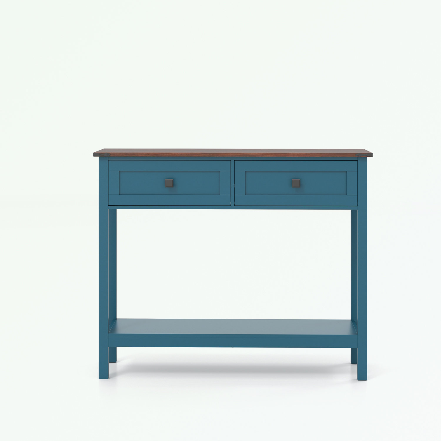 Ophelia & Co. Wooden console Table with two drawers and buttom shelf ...
