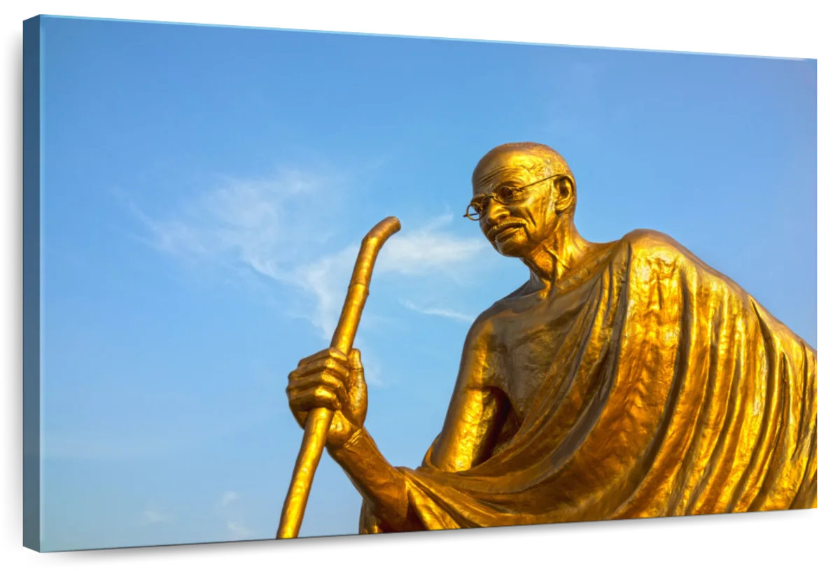 Elephant Stock Golden Gandhi Statue | Wayfair