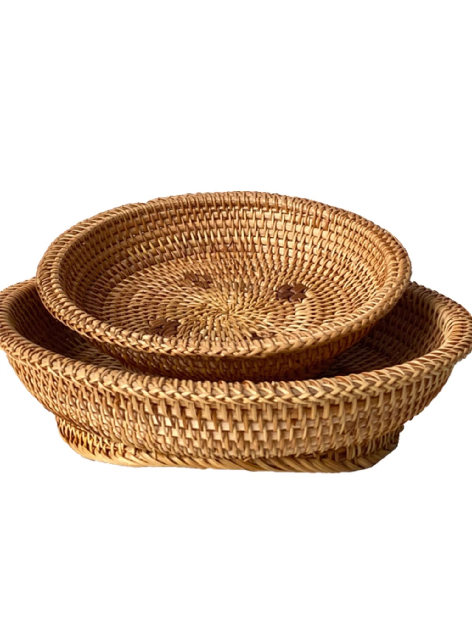 Bayou Breeze Burga Natural Fibers Tray | Wayfair
