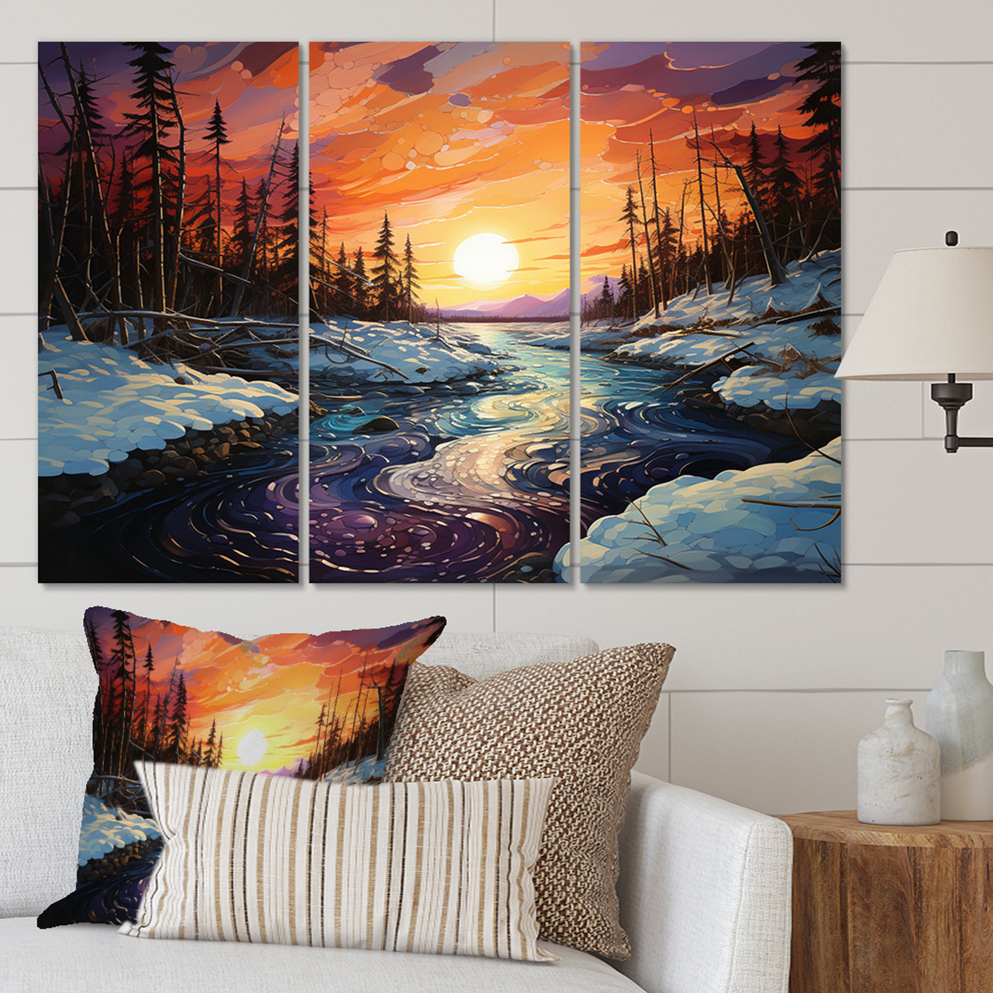 Millwood Pines Aurora Borealis Aurora Symphony VIII - Landscapes Wall ...