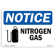 SignMission OSHA Notice - Nitrogen Gas Sign With Symbol | Heavy Duty ...