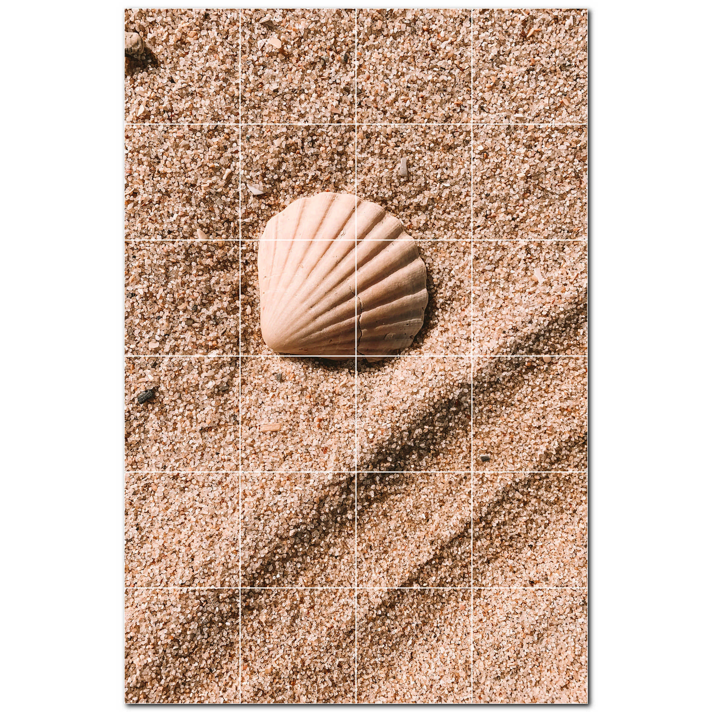 Picture-Tiles.com 32" x 48" Ceramic Beach Photo Decorative Mural Tile ...