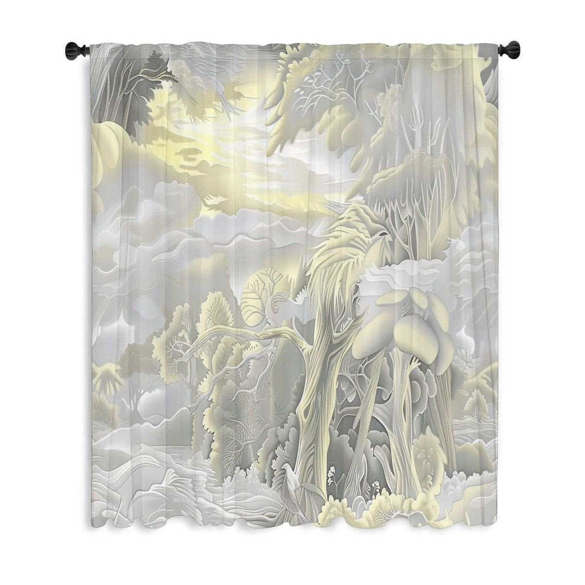 East Urban Home Heim Polyester Sheer Curtain Panel | Wayfair