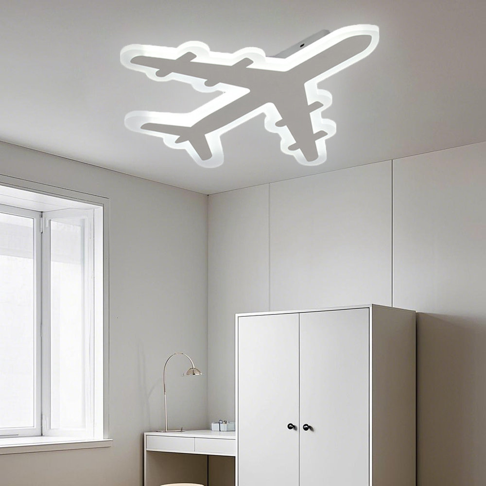 Ebern Designs Modern Led Airplane Ceiling Light Children Room Decor ...