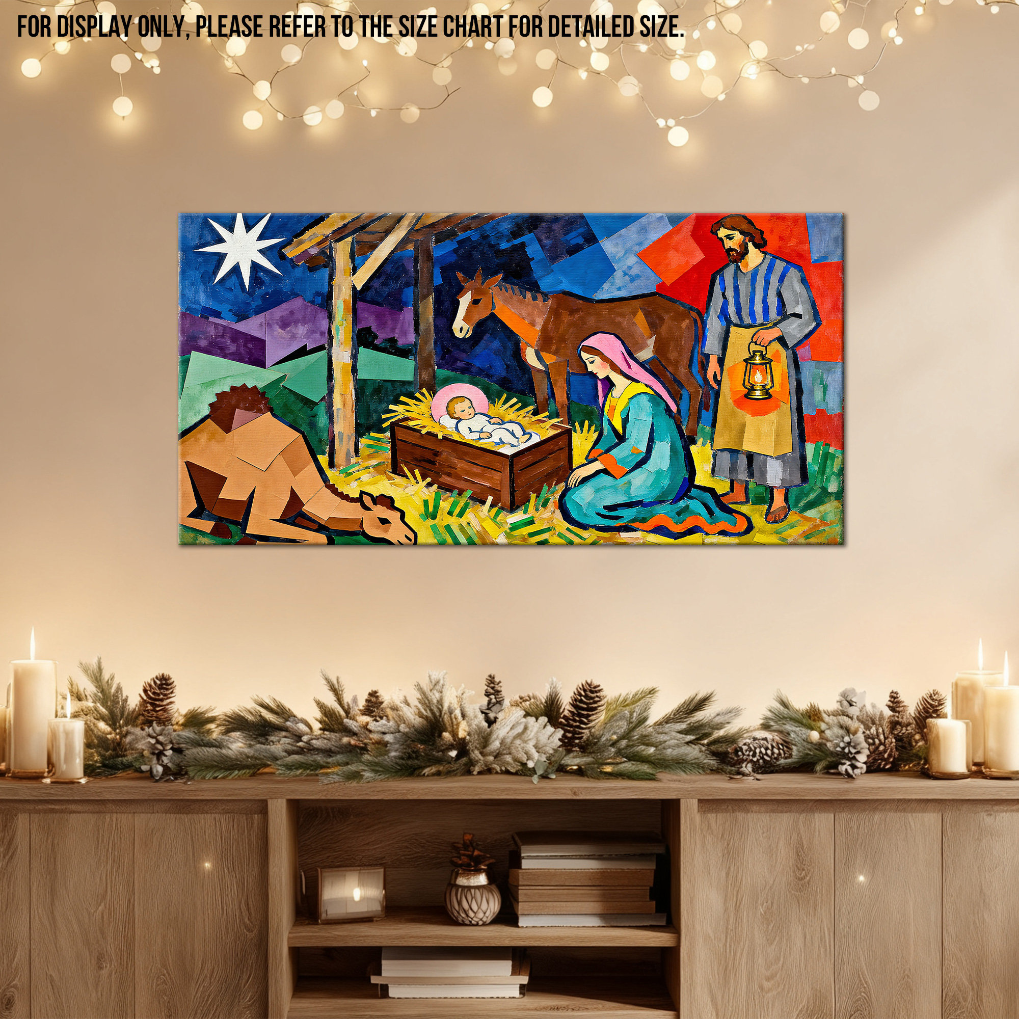 nativity wall display