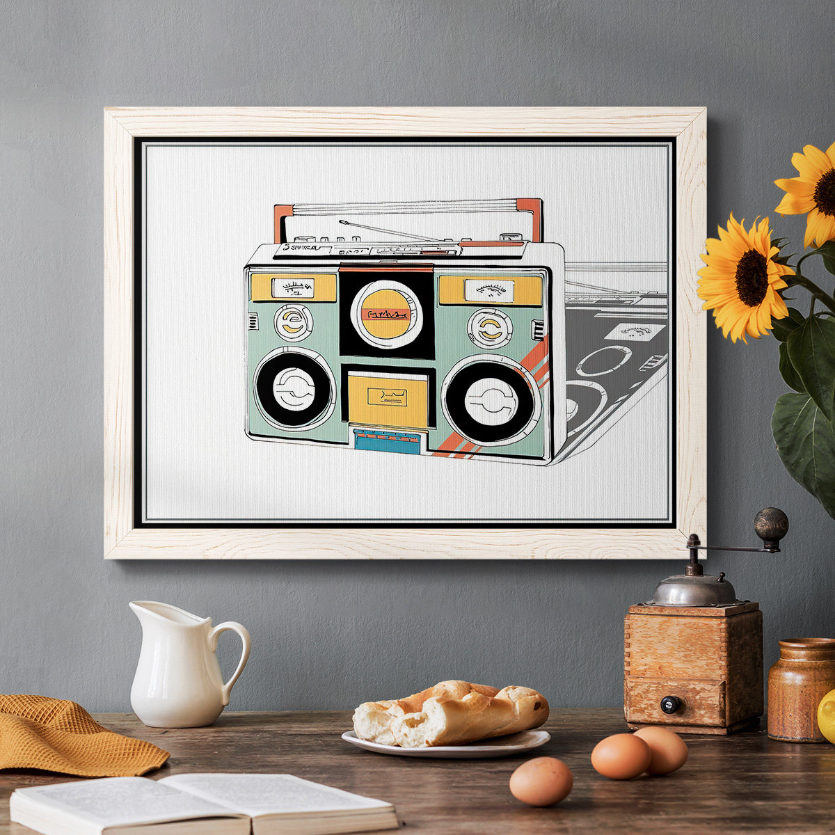 Winston Porter Jamming I-2778445 Framed On Canvas Print | Wayfair