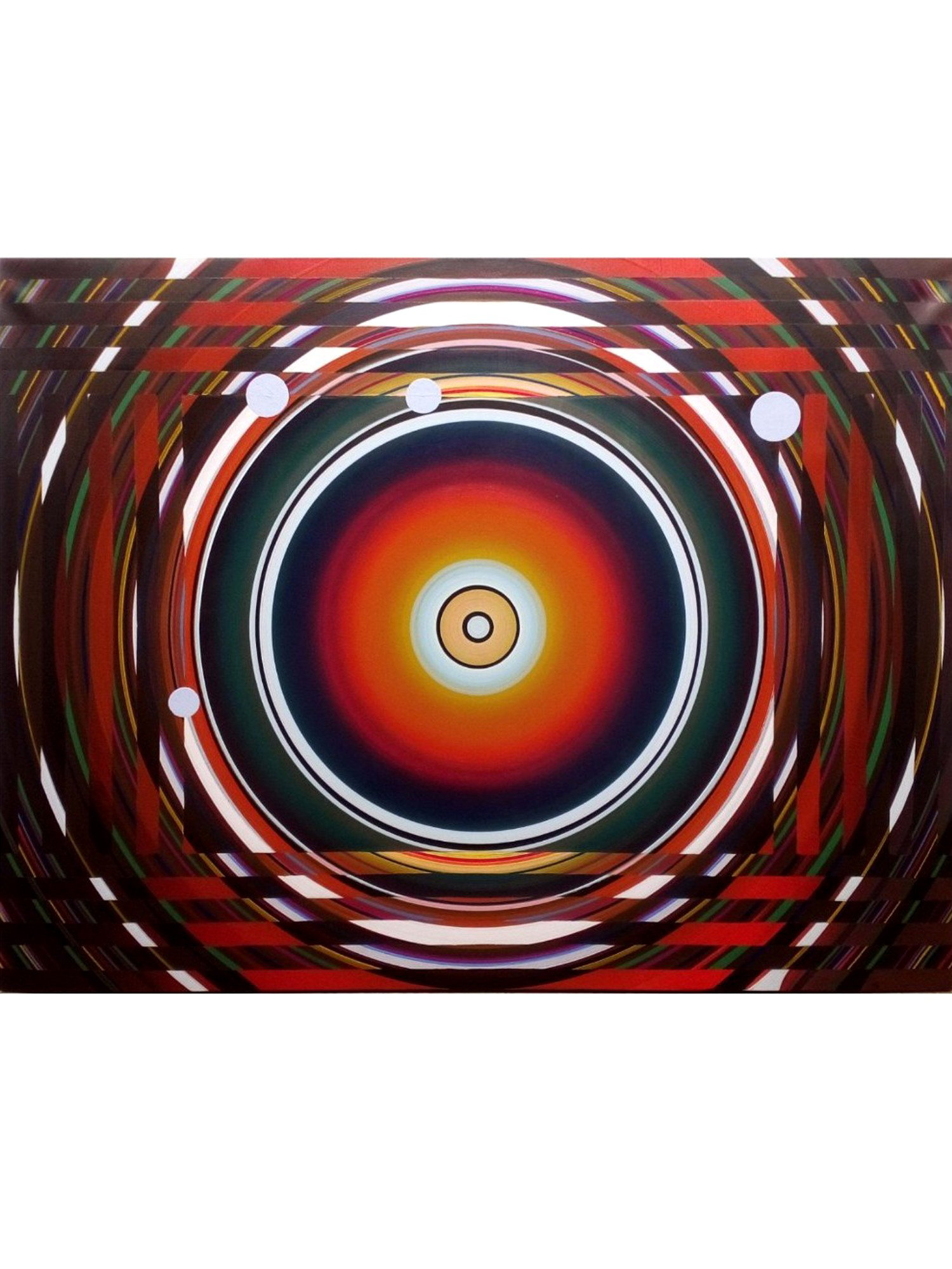 Exotic India Circular Abstract Art | Acrylic On Canvas | Painting By ...