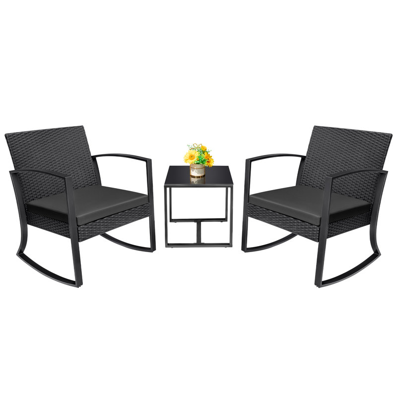 Lark Manor Anniah 2 - Person Square Outdoor Dining Set with Cushions ...