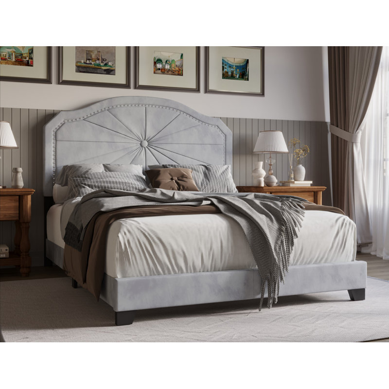 House of Hampton® Emmie-May Upholstered Standard Bed | Wayfair
