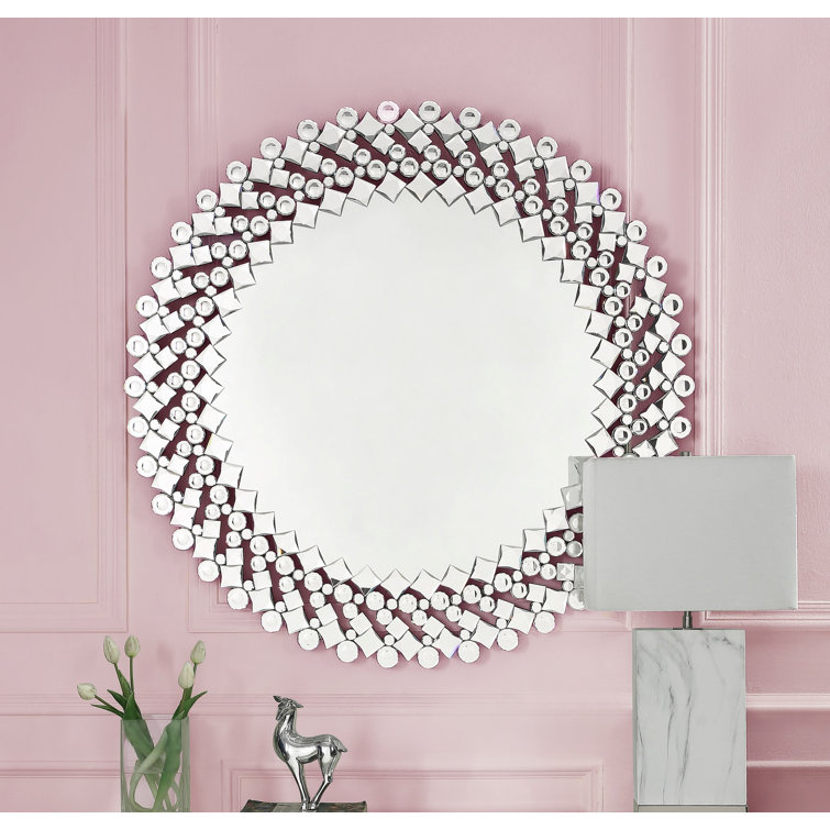 Rosdorf Park Delmer Glass Round Wall Mirror - Wayfair Canada