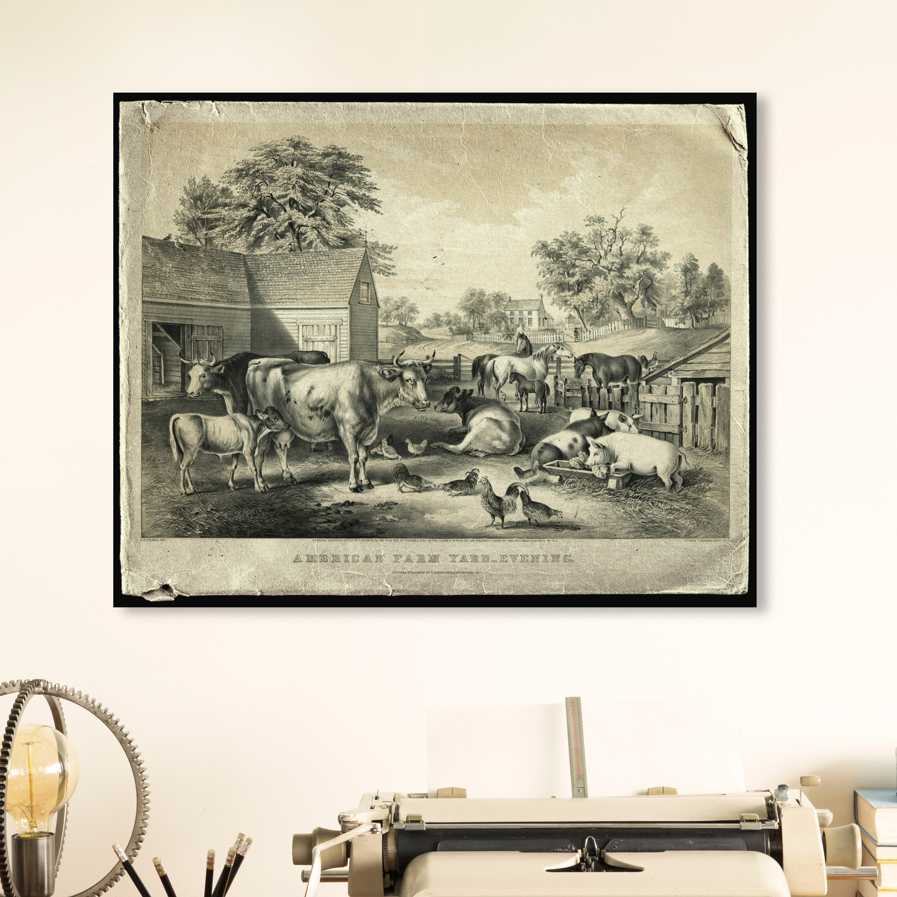 Art Remedy Nature and Landscape Farm Country Ranches I by Oliver Gal ...