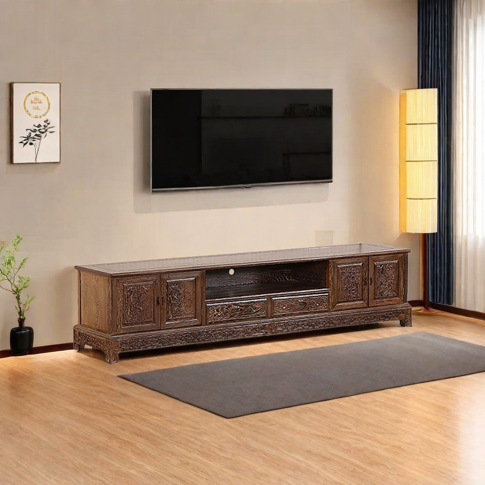 moonlight design Chinese chicken wing wood TV cabinet - Wayfair Canada