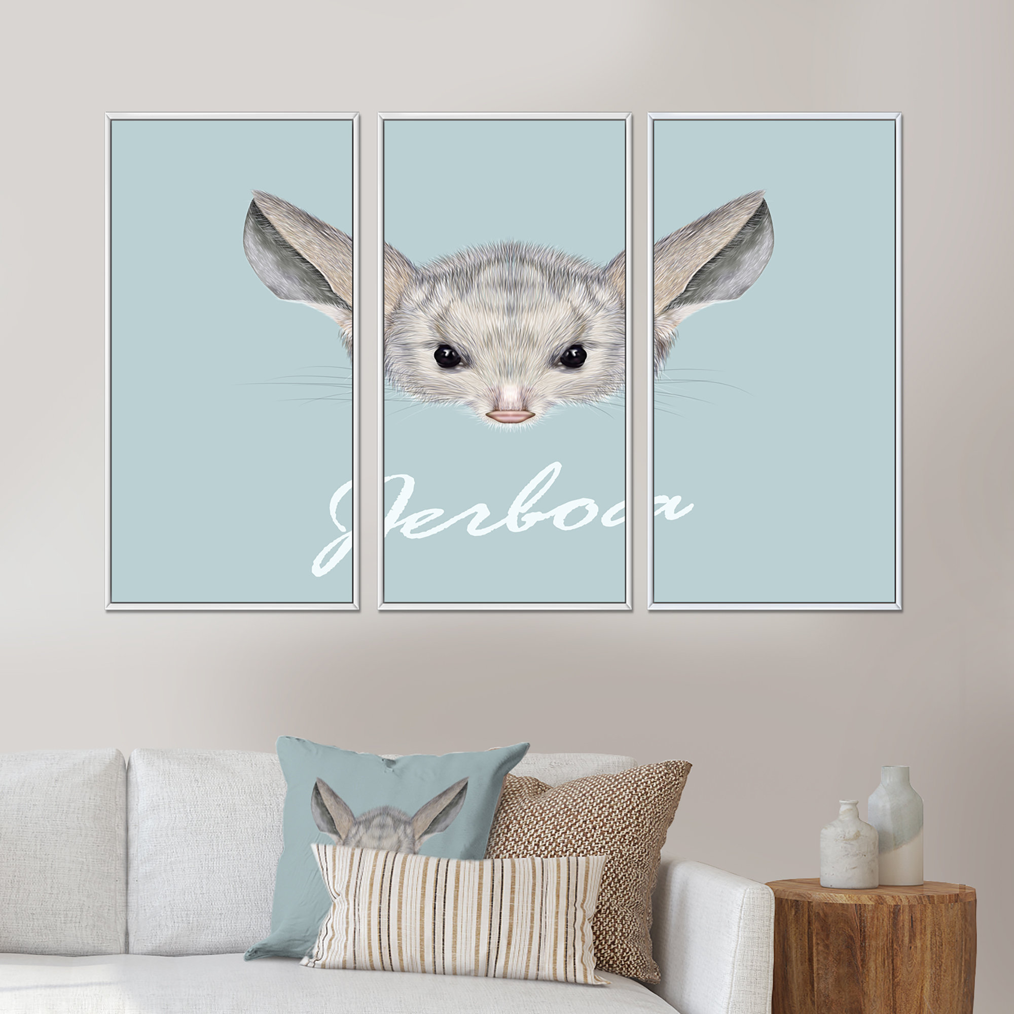Red Barrel Studio Portrait Of Jerboa - Traditional Framed Canvas Wall ...