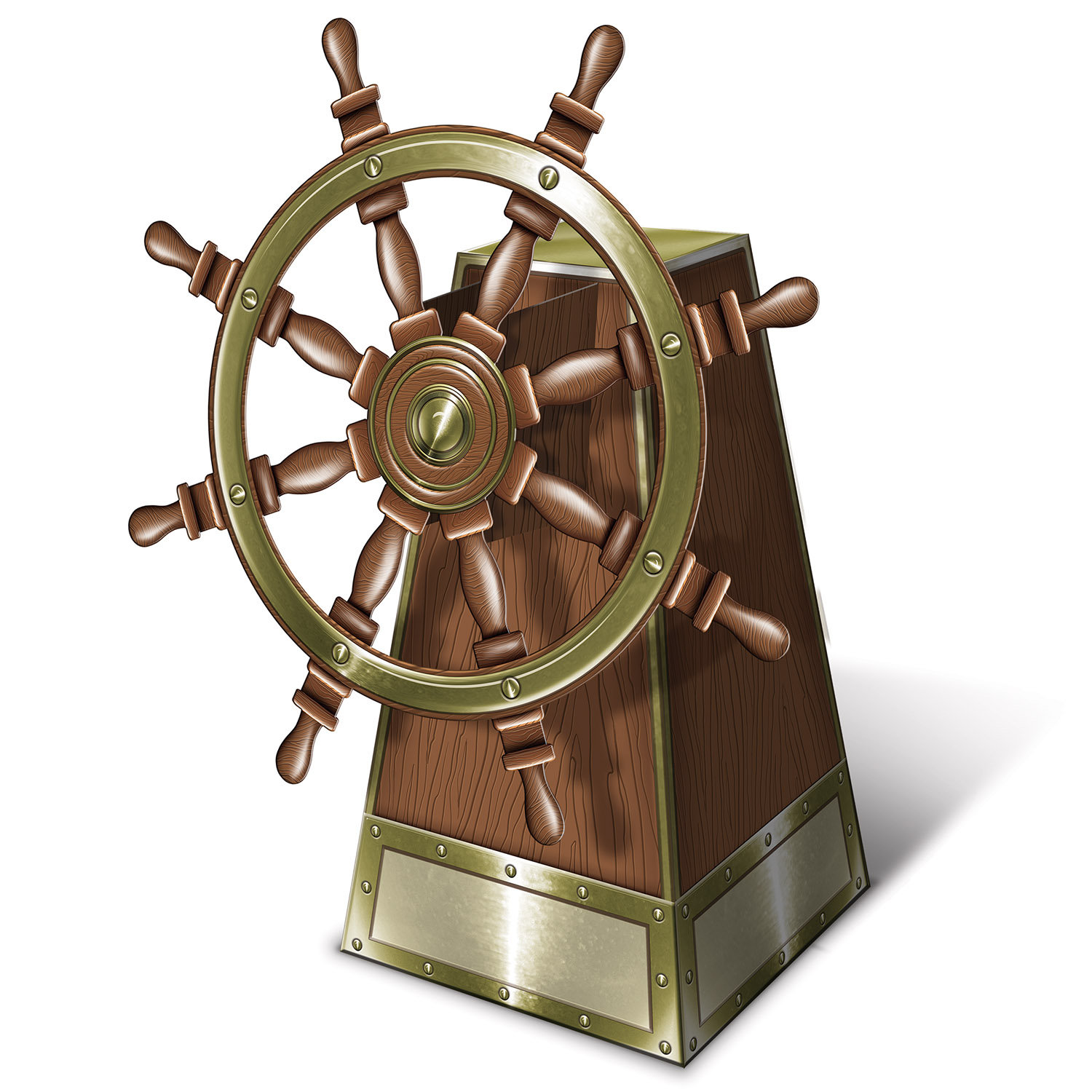 Breakwater Bay 3-D Jointed Ship's Helm Centerpiece | Wayfair