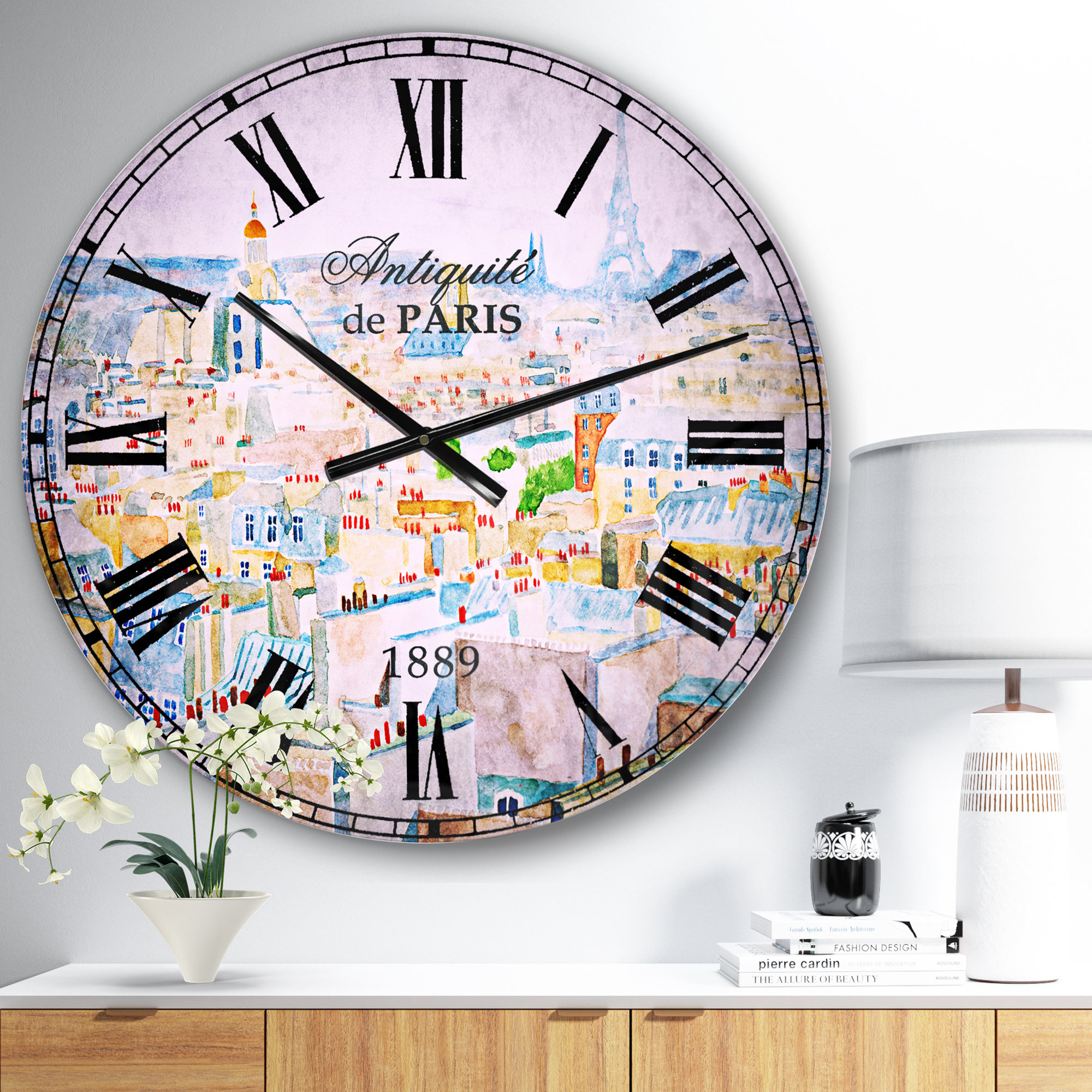 The Twillery Co.® City of Paris - French Country Wall Clock | Wayfair