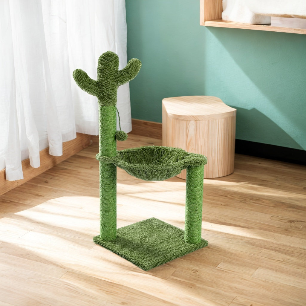 Tucker Murphy Pet™ Tall 37 In. Green Cat Scratching Post With Hammock ...