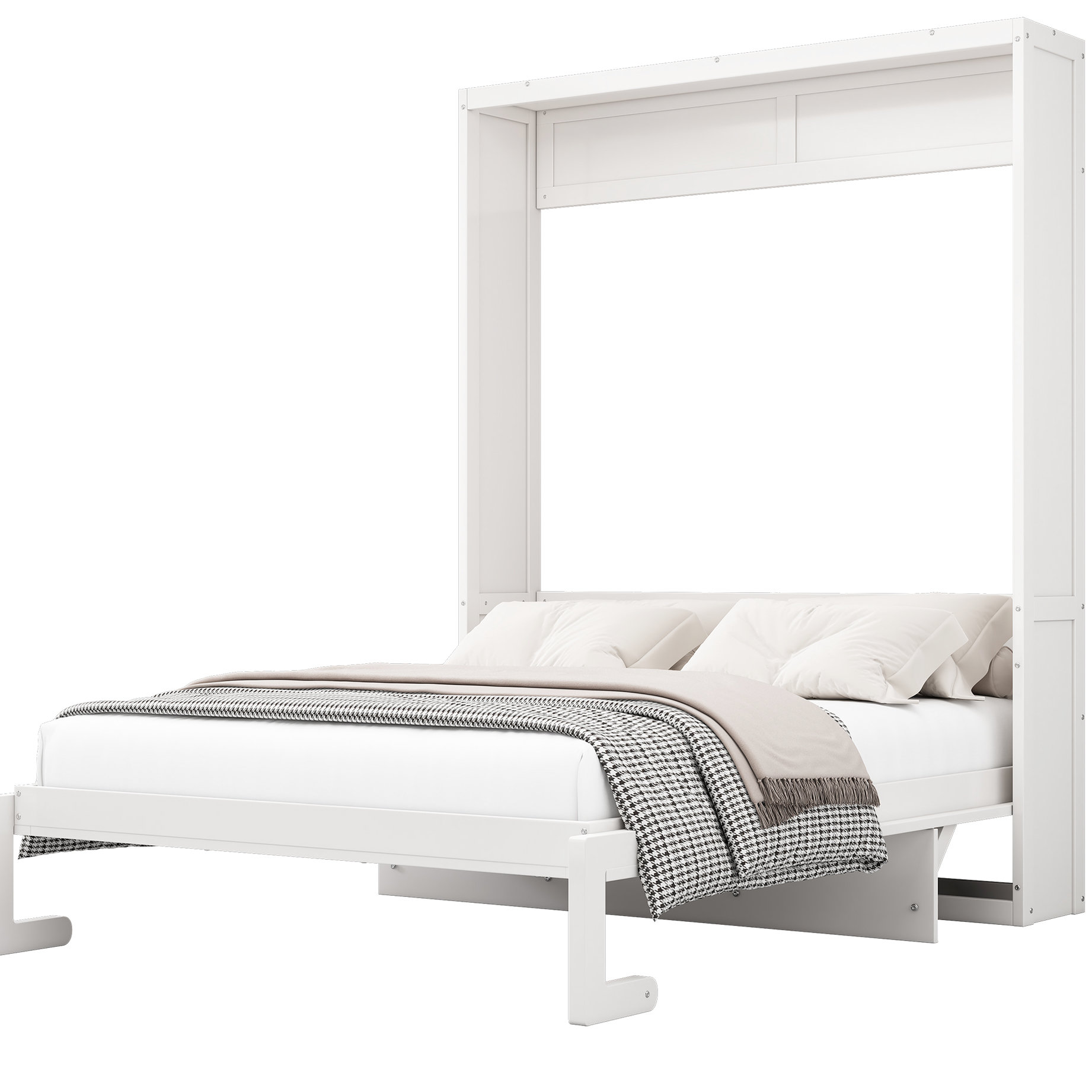 Ebern Designs Bed Desk - Transform Your Guest Bedroom White Cabinet ...