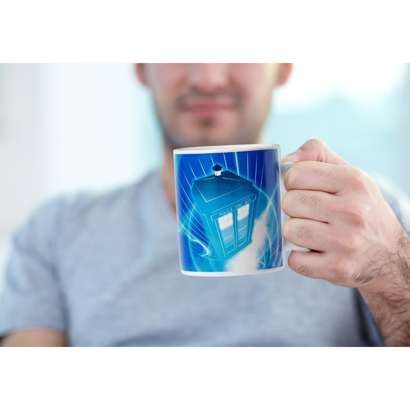 Wrought Studio™ Doctor Who Tardis 11-oz Ceramic Coffee Mug | Wayfair