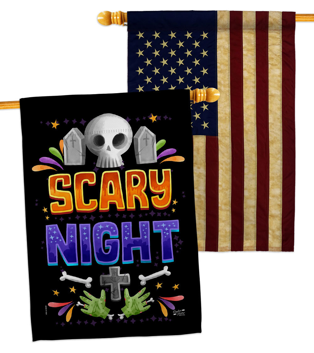 Angeleno Heritage Scary Night 2-Sided Polyester 40 x 28 in. House Flag ...