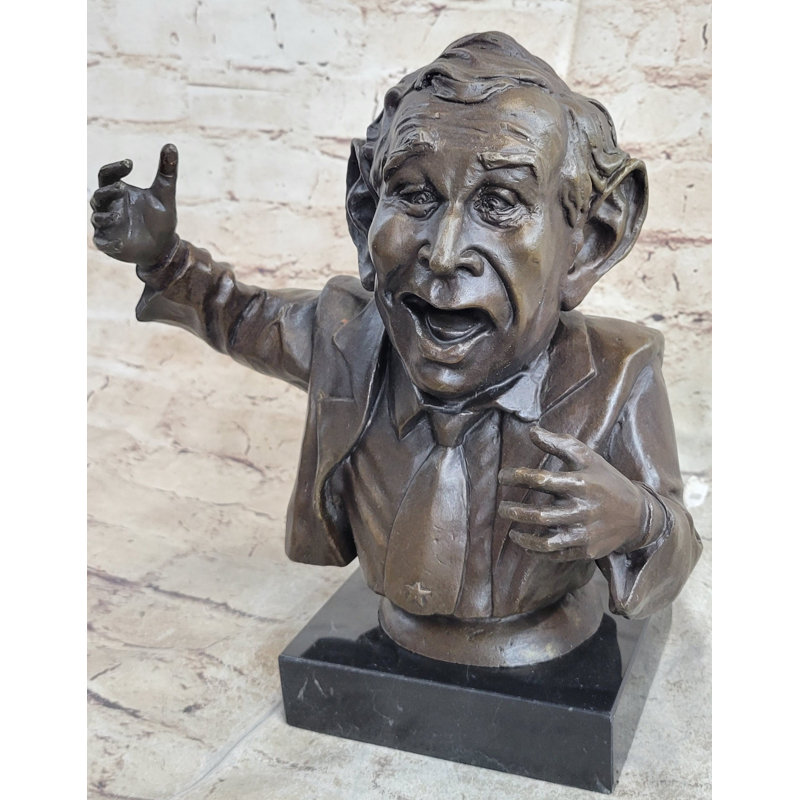 Canora Grey Teron Limited Edition Numbered Original Bronze George Bush ...