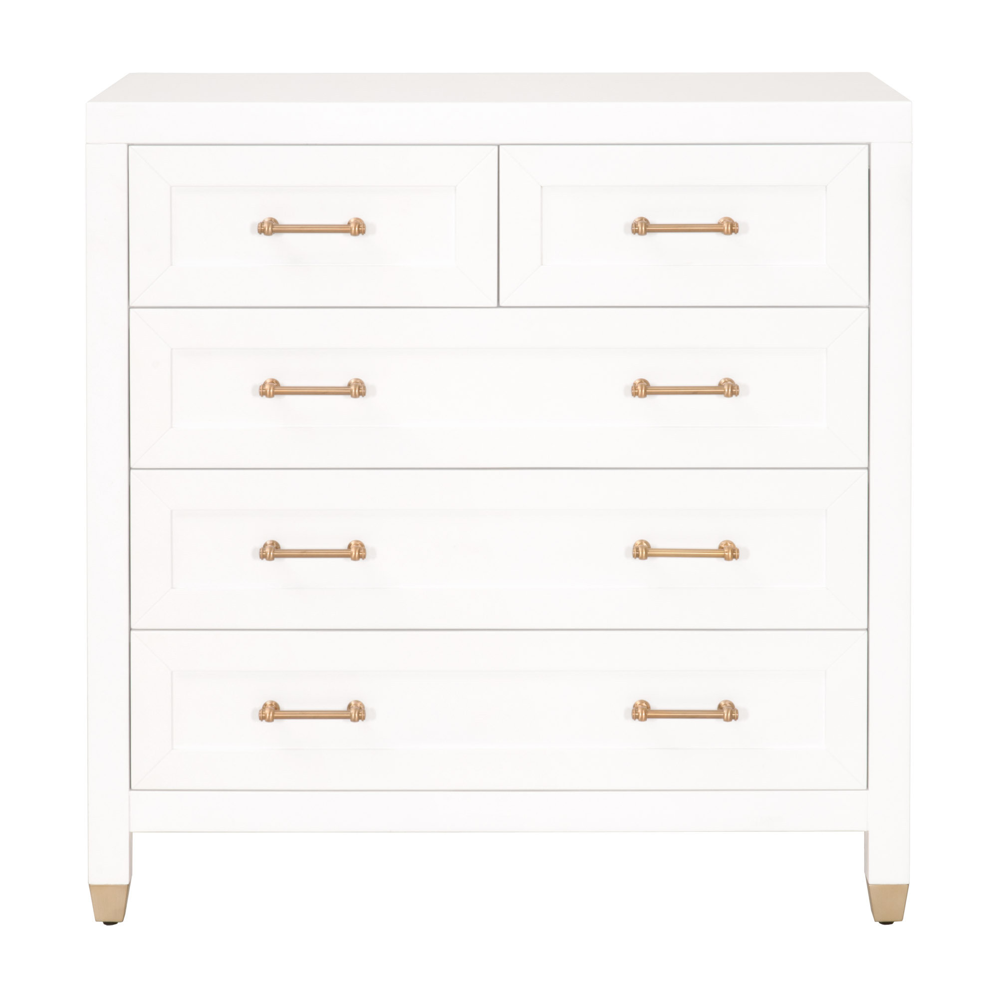 Loon Peak® Fujiko 5 Drawer 39.5" W Solid Wood Chest | Wayfair