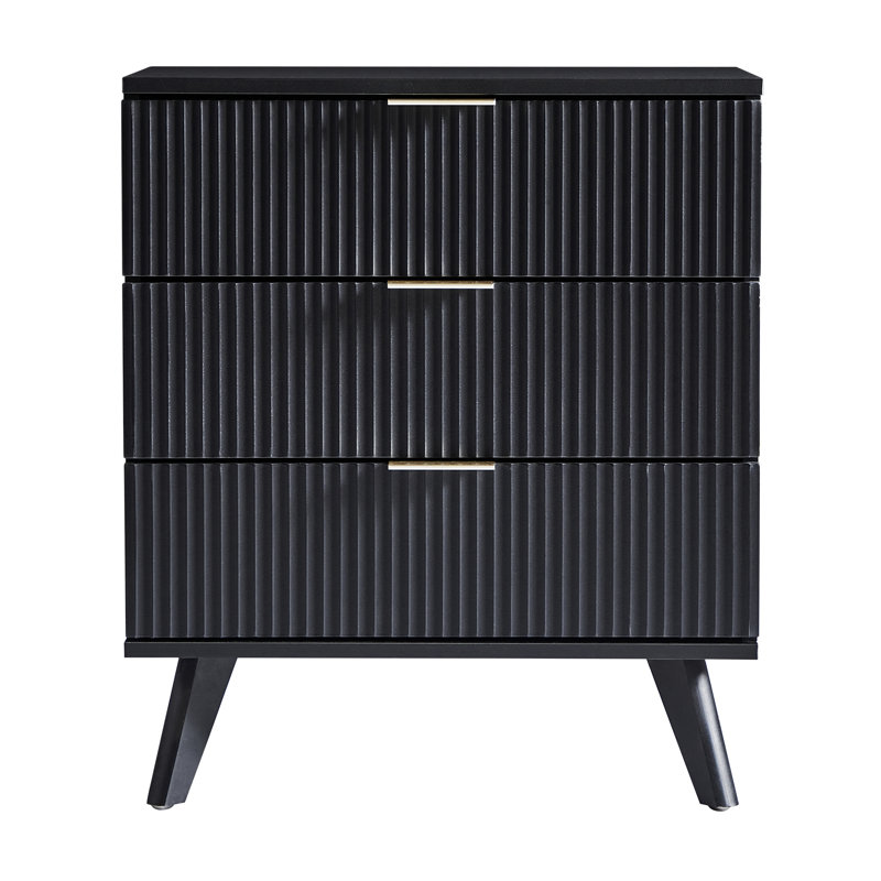 Corrigan Studio® Ladanna 3 Drawer Dresser & Reviews | Wayfair