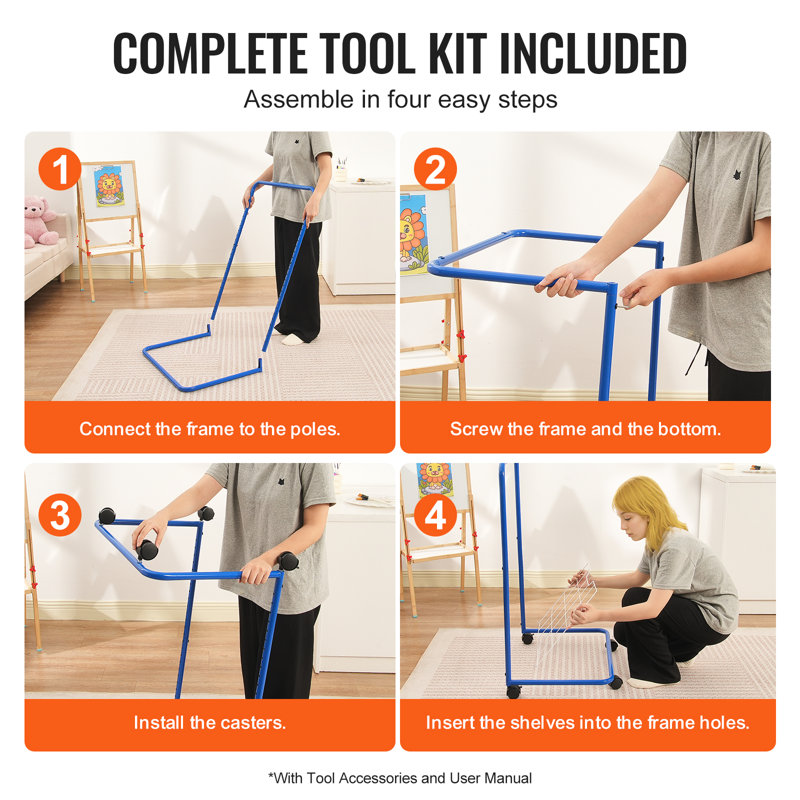 Rebrilliant Art Drying Rack 25 Removable Shelves Paint Drying Rack With ...