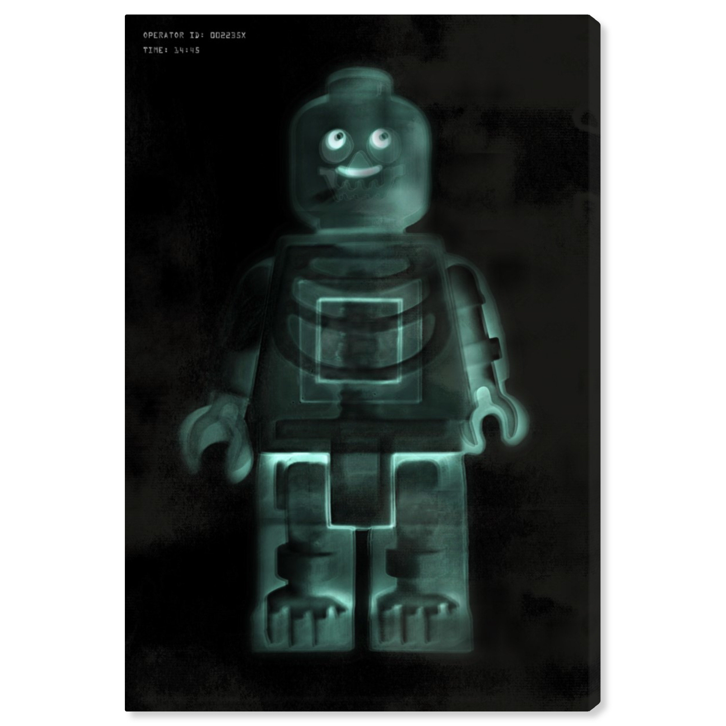 Art Remedy Symbols and Objects Building Lego X-ray Toy - Painting Print ...