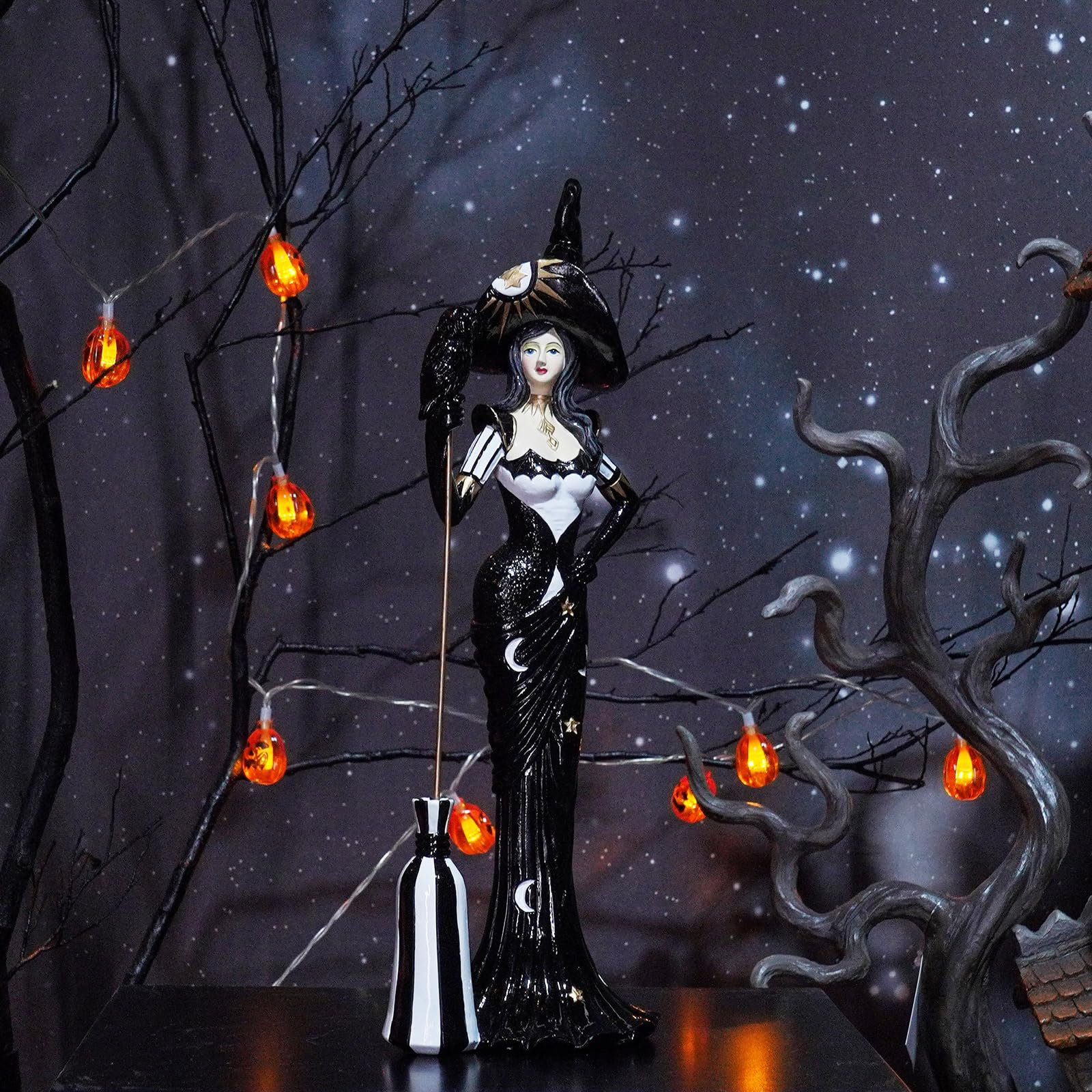 The Holiday Aisle® Fairyland Witch Figurine | Wayfair