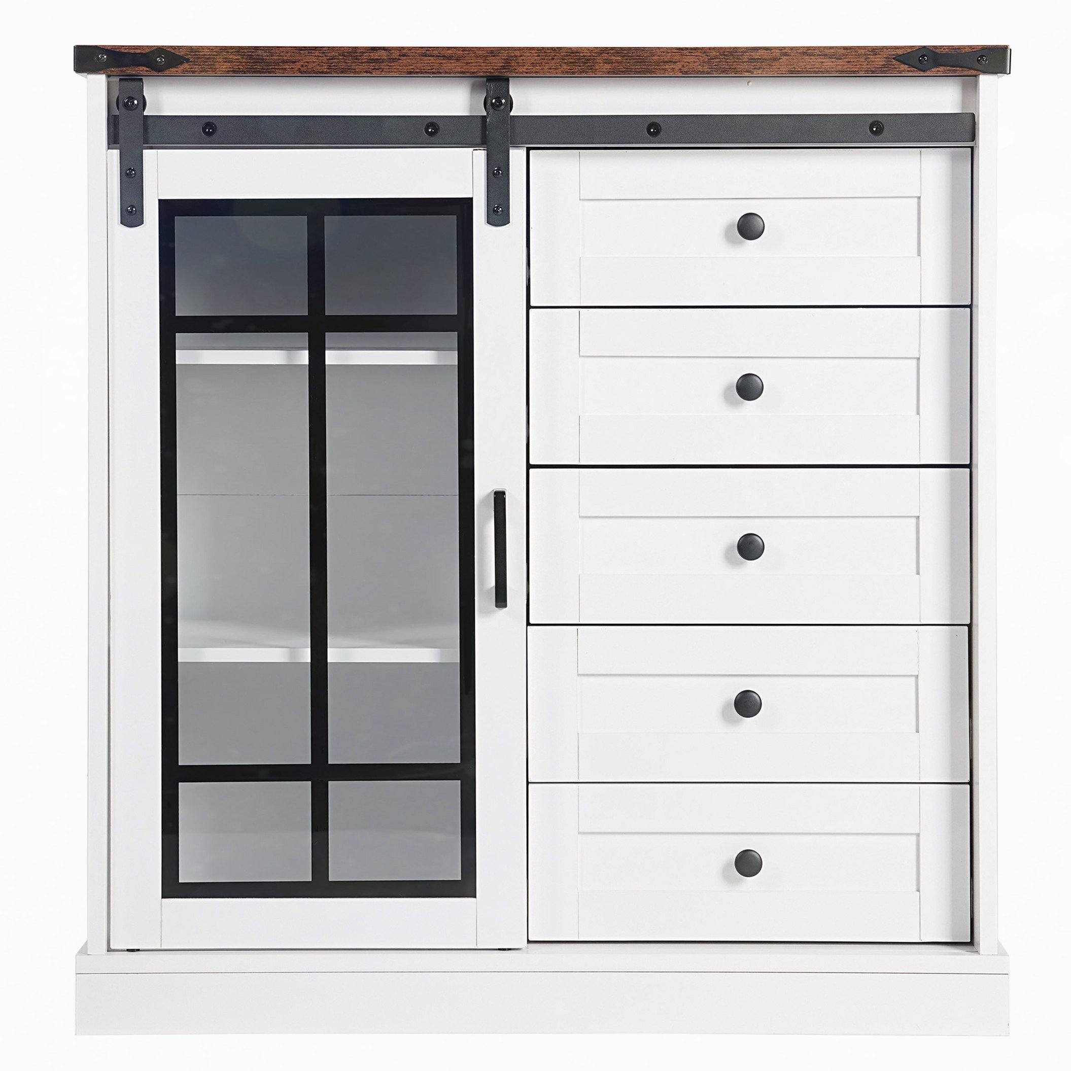 Latitude Run® Versatile Modern Minimalist Storage Cabinet for Home ...