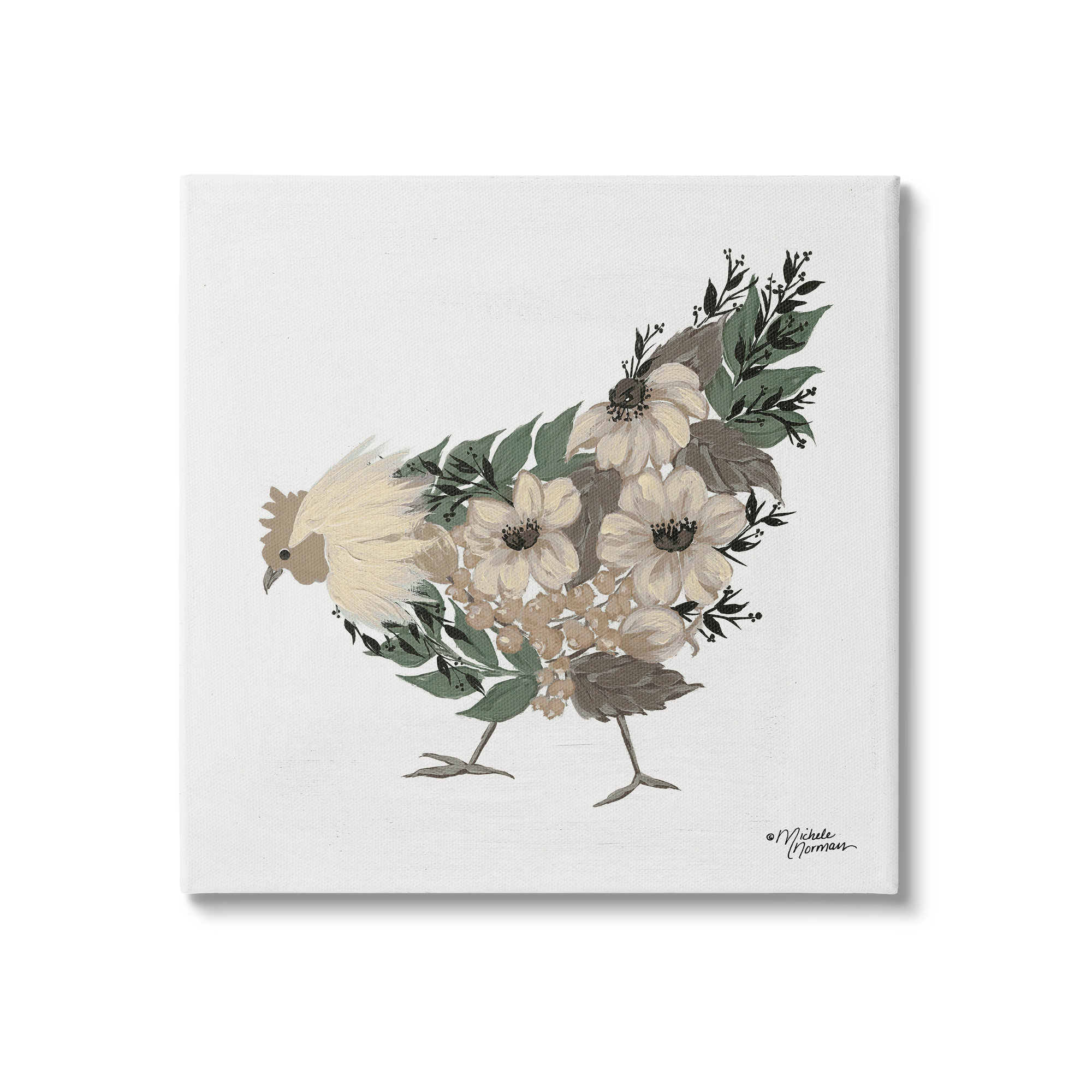 Ebern Designs " Floral Design Chicken Farm Arrangement " by Michele ...