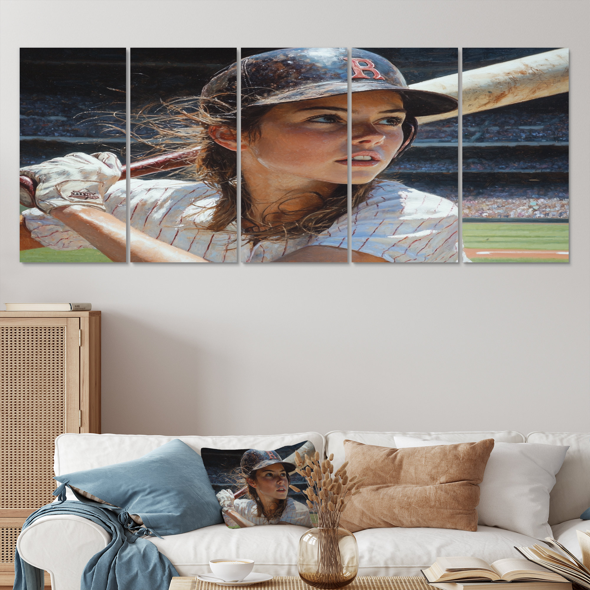 Ebern Designs Baseball Player At The Pitch II - Sport Baseball Canvas ...