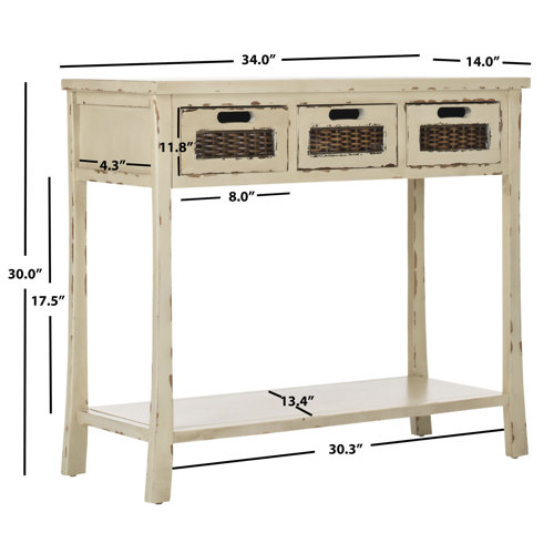 August Grove® 34" Solid Wood Console Table & Reviews | Wayfair