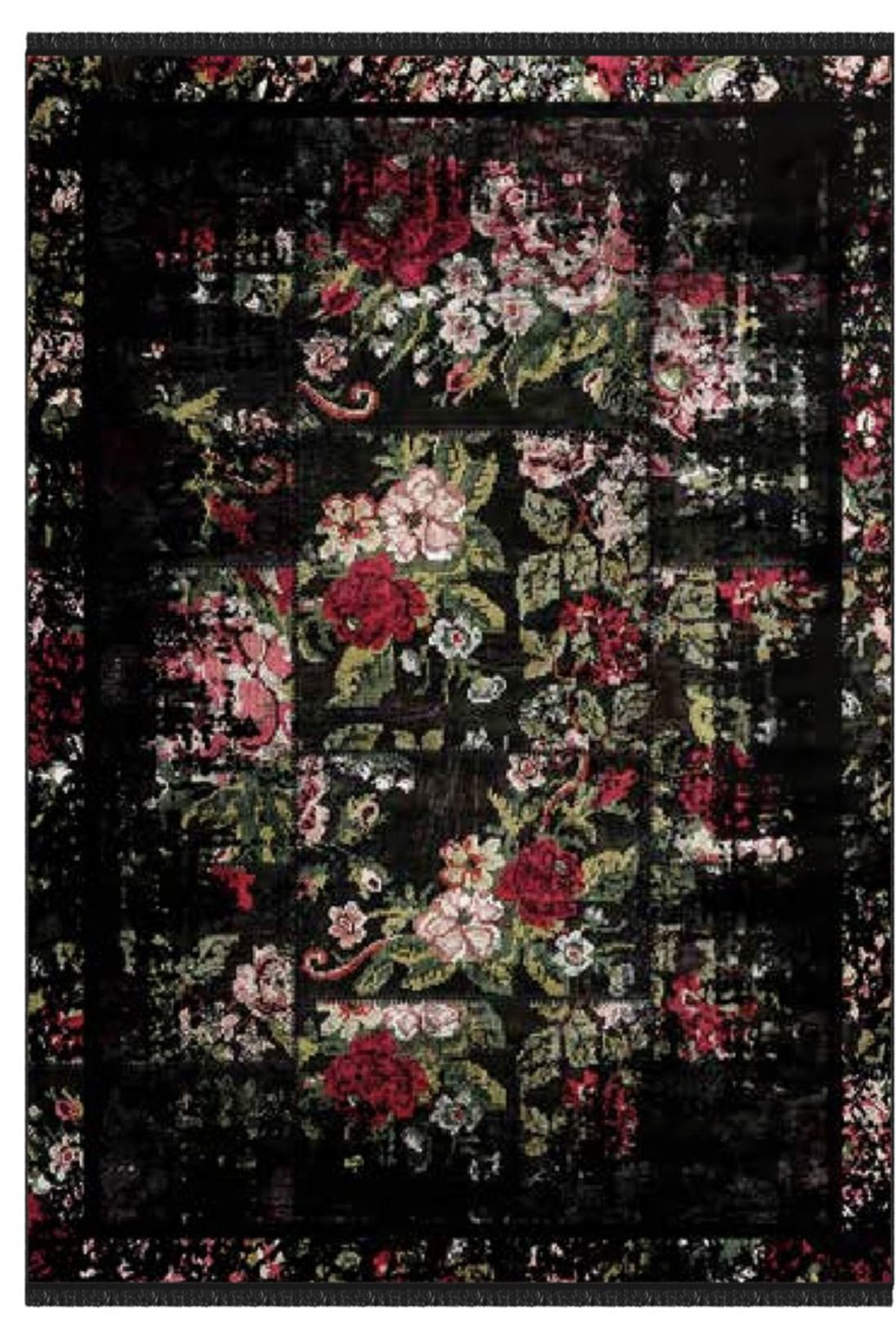 Rugpera Karabag Multicolored Color Floral Design Carpet Machine Woven ...