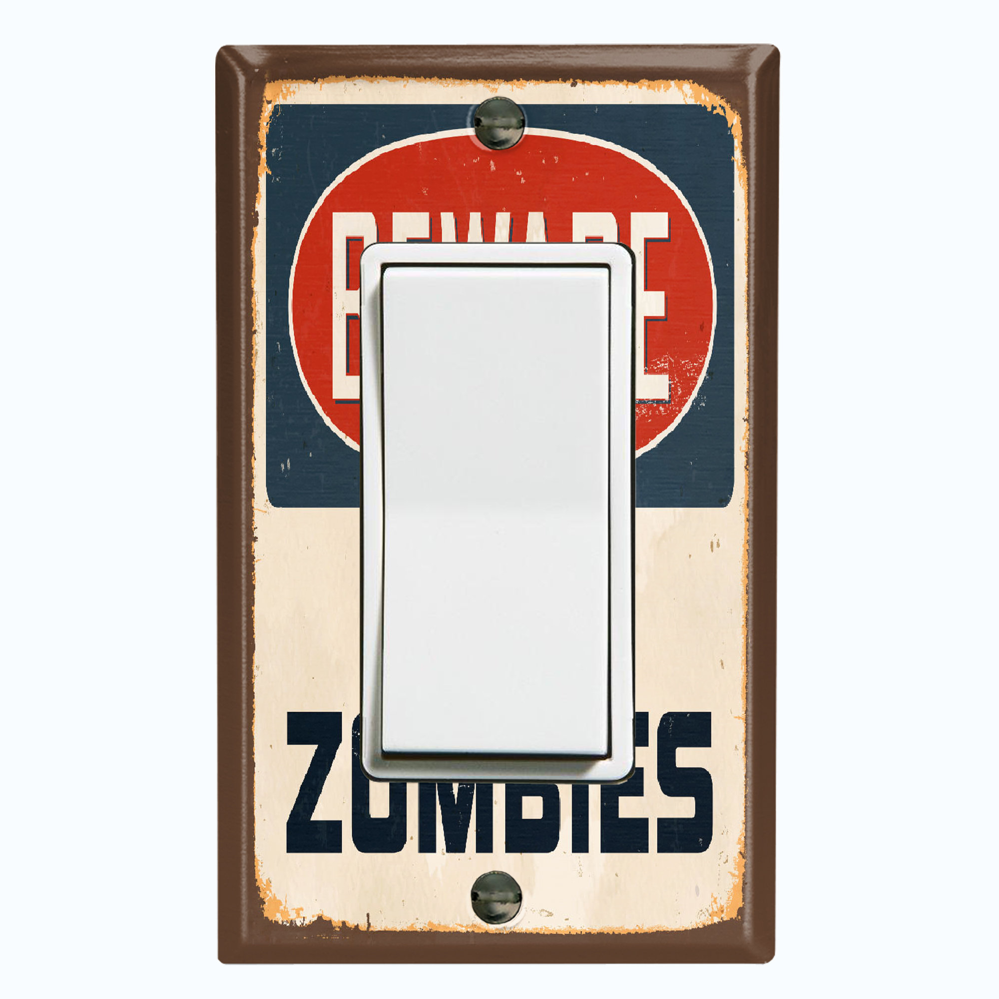 WorldAcc Zombie Sign Nature Themed 1 - Gang Toggle Light Switch ...