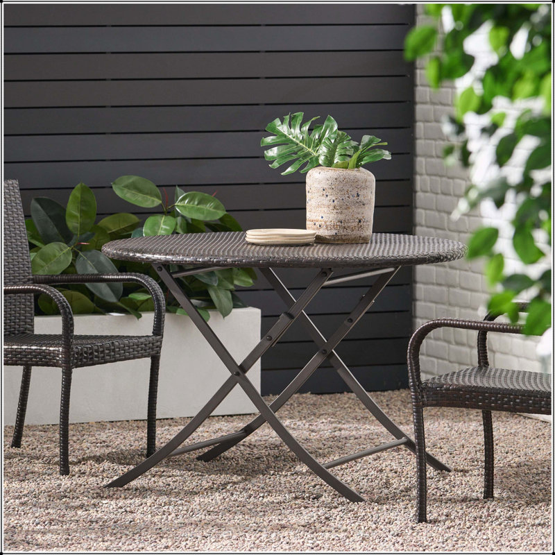 George Oliver RIAD ROUND FOLDABLE DINING TABLE | Wayfair